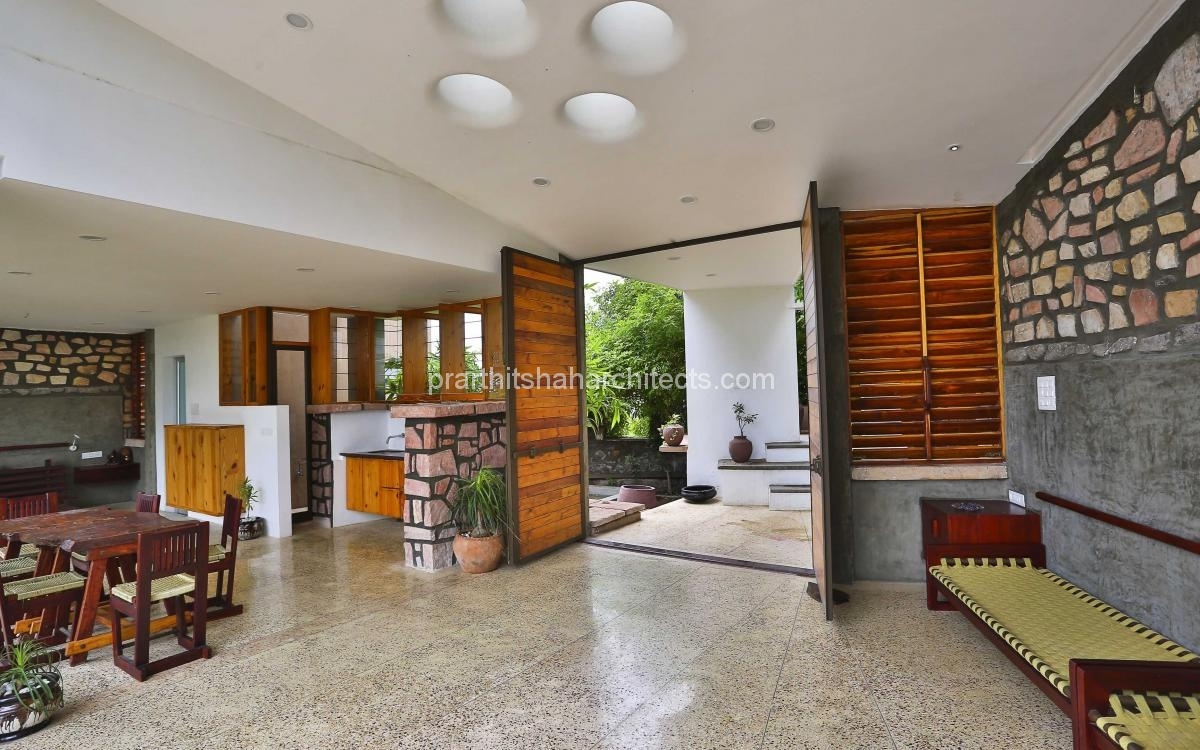 farmhouse design in india | villa aaranyak | prarthit shah architects